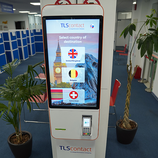 Self-service solutions for the visa application process - TLScontact